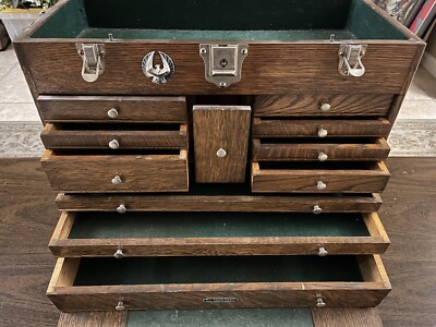 Vintage H. Gerstner & Sons 11 Drawer Oak Chest Model 42 | eBay