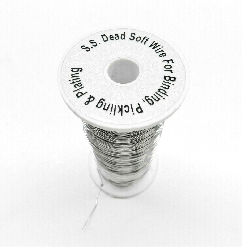 28ga Stainless Steel Wire Dead Soft Binding Wire Soldering 1/2lb ...