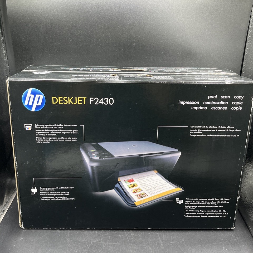 HP DeskJet F2430 New Sealed In Box Wireless Printer | eBay