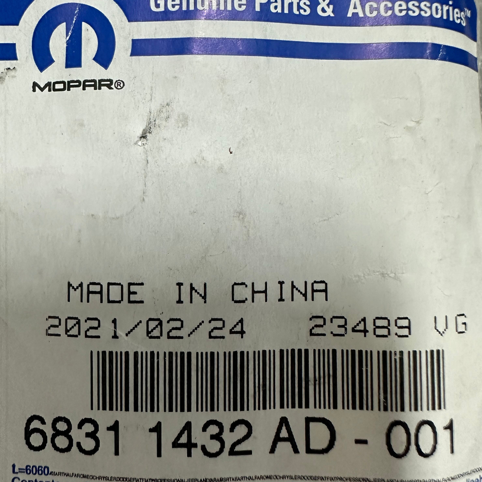 New OEM Mopar Jumper Wiring Camera Tailgate Harness 2019-24 Ram 1500 ...