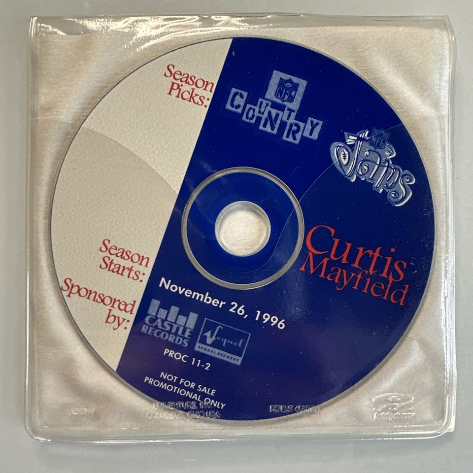 NFL Country Jams Curtis Mayfield CD Promo | eBay