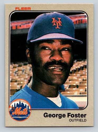 1983 Fleer Baseball #542 George Foster New York Mets | eBay