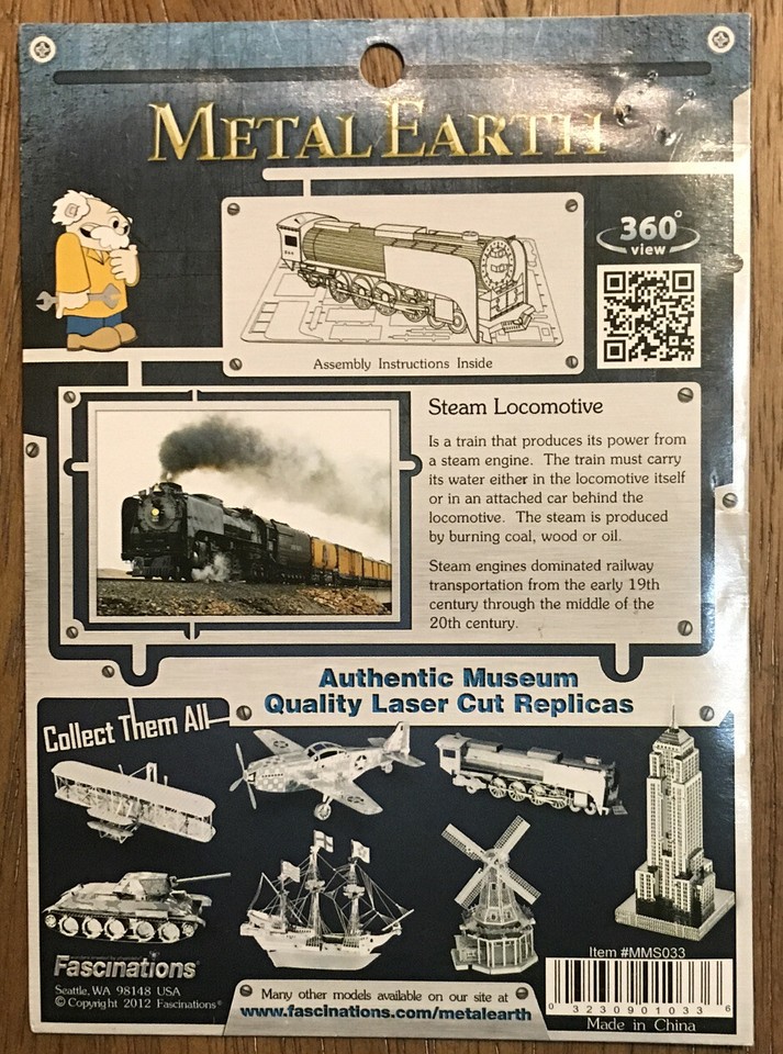 Metal Earth 3D Laser Cut Steel Model Kit: Steam Locomotive | eBay