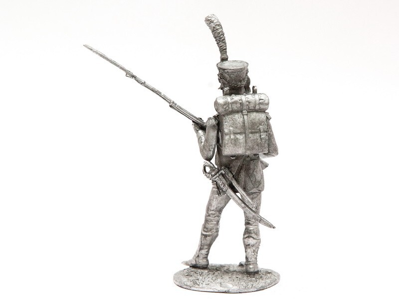 Tin 54mm Napoleonic Wars. Light Infantry Vaulter 1:32 Scale Sculpture ...