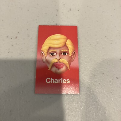 Blue Replacement Face Card for Guess Who 1987 Version Game Charles | eBay