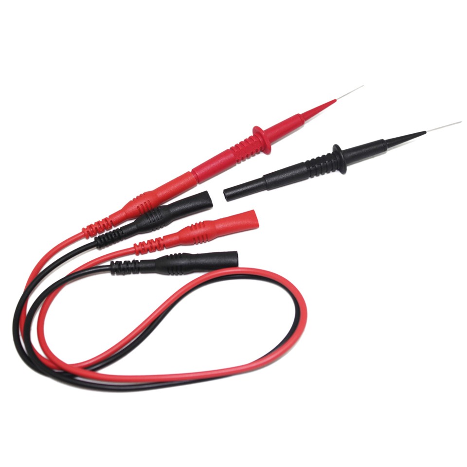 AideTek Stainless Steel Needle Tipped Tip Multimeter Probes Test Leads ...