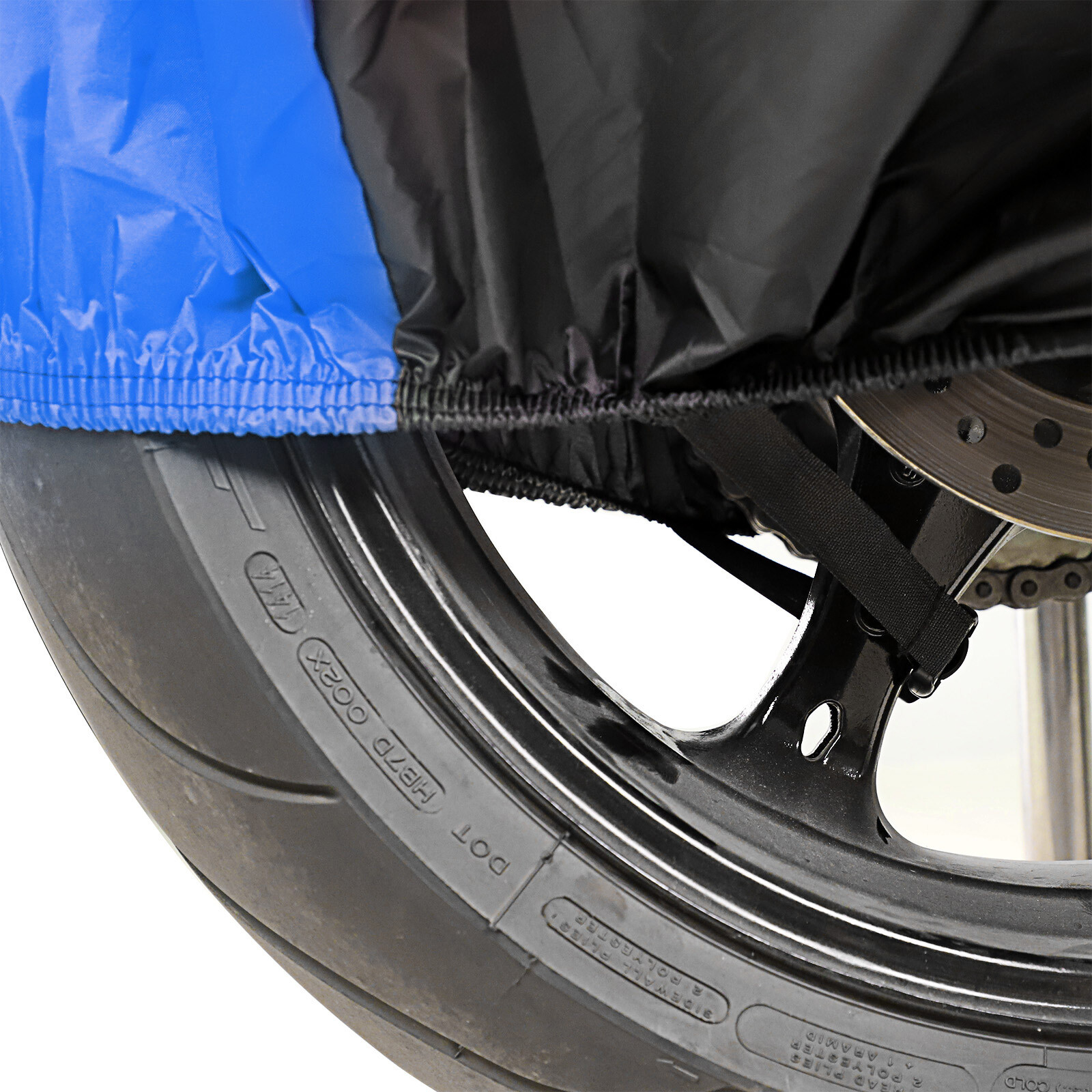 Fit up to 118" Motorcycle Cover Outdoor Rain Dust Resistant For Honda ...