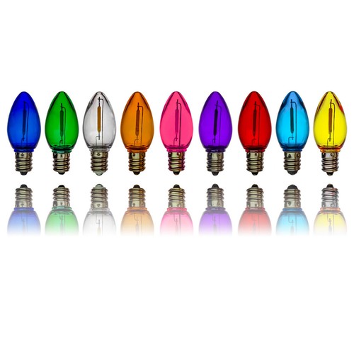 C7 Colored Filament Led Shatterproof Bulbs | eBay