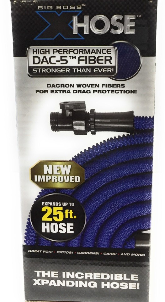 BIG BOSS XHOSE - THE INCREDIBLE XPANDING HOSE 25FT HIGH PERFORMANCE DAC-5tm | eBay