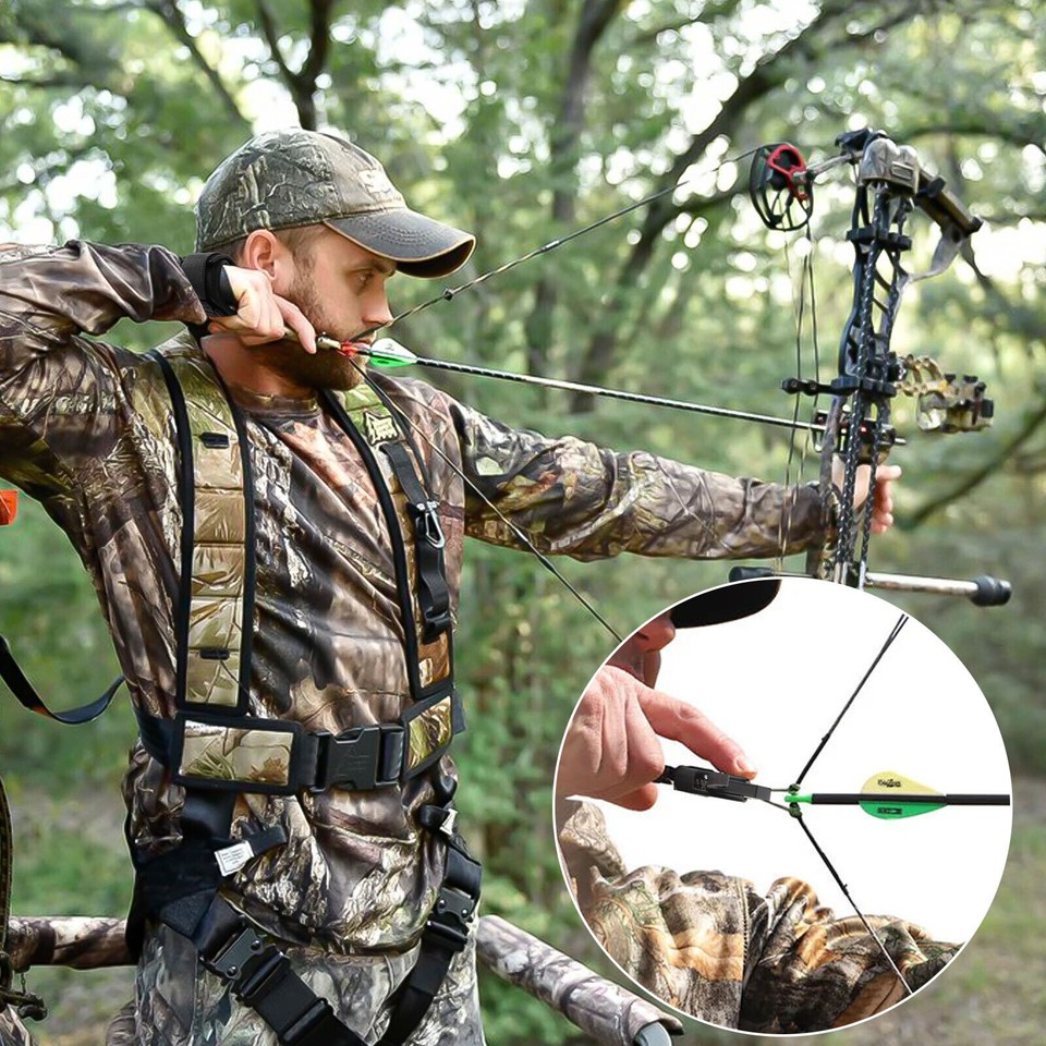 Archery Wrist Release Aid Trigger Adjustable Strap Caliper Compound Bow ...