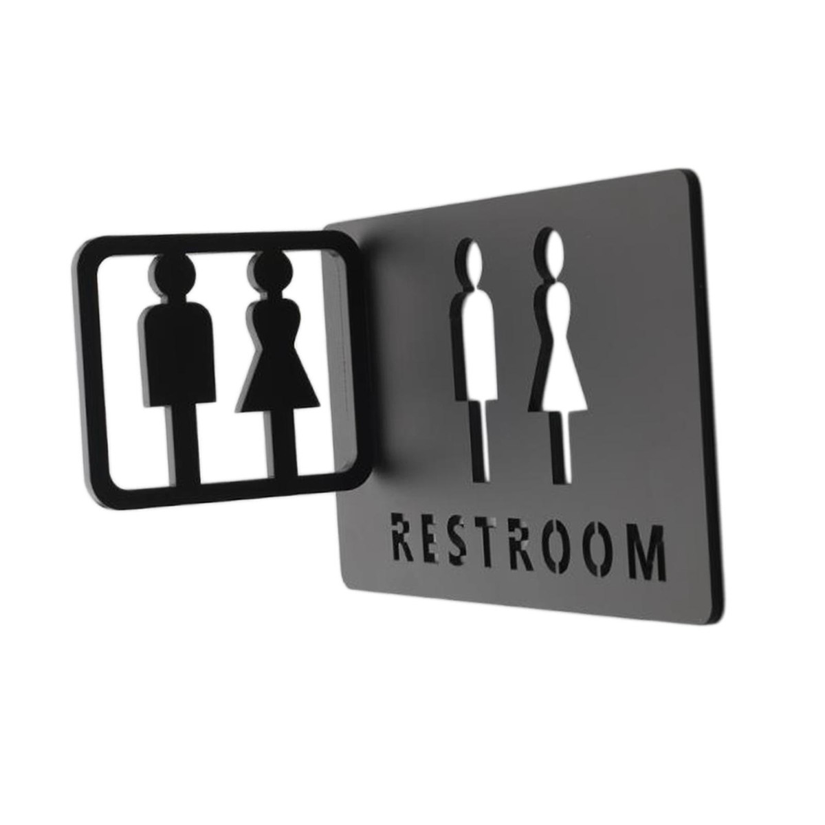 Toilet Signage Mounting Locations Office Sign Toilets Stainless Steel