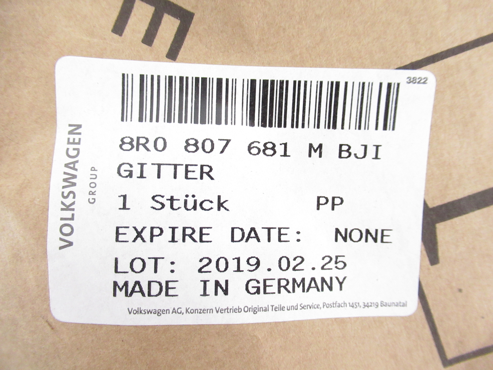 Genuine OEM Audi 8R0-807-681-M-BJI Driver Side LH Fog Lamp Bezel Trim ...