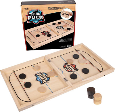 Sling Puck Board Game I Table Top Puck Table Game I Wooden Family Games ...