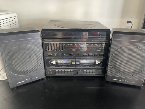 Sound Design 6821M Stereo Dual Tape Cassette Record Play Turntable AMFM ...