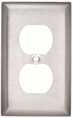 HUBBELL SS8 S/S 302/304 WALL PLATES DUPLEX, 1 box of 10 (2 boxes ...