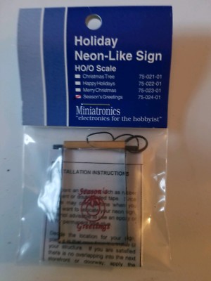Miniatronics Corp BRAND NEW Neon Like Sign Season's Greetings | eBay