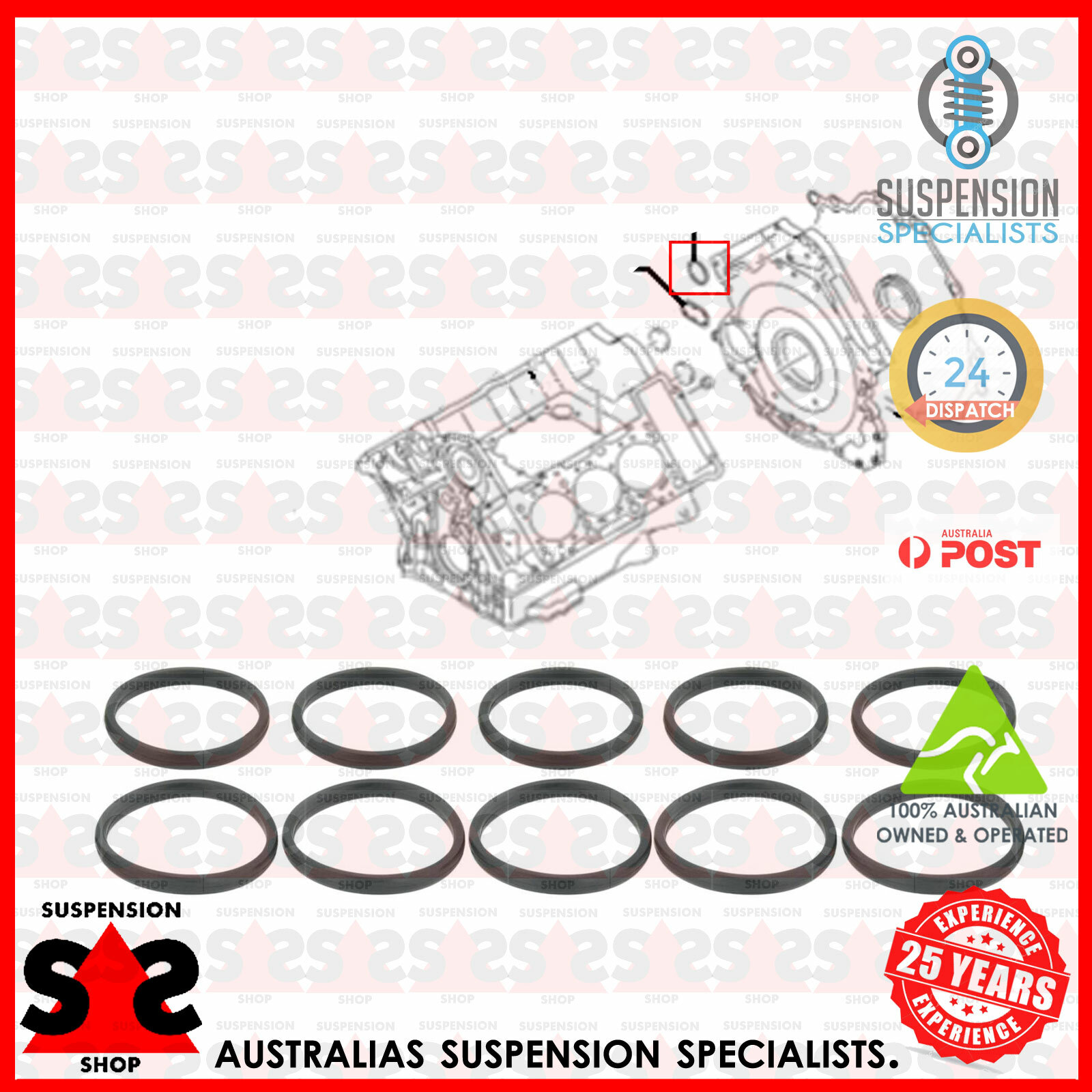 Gasket, Coolant Flange Suit AUDI A6 C6 (4F2) 2.8 FSI quattro A6 C6 (4F2 ...