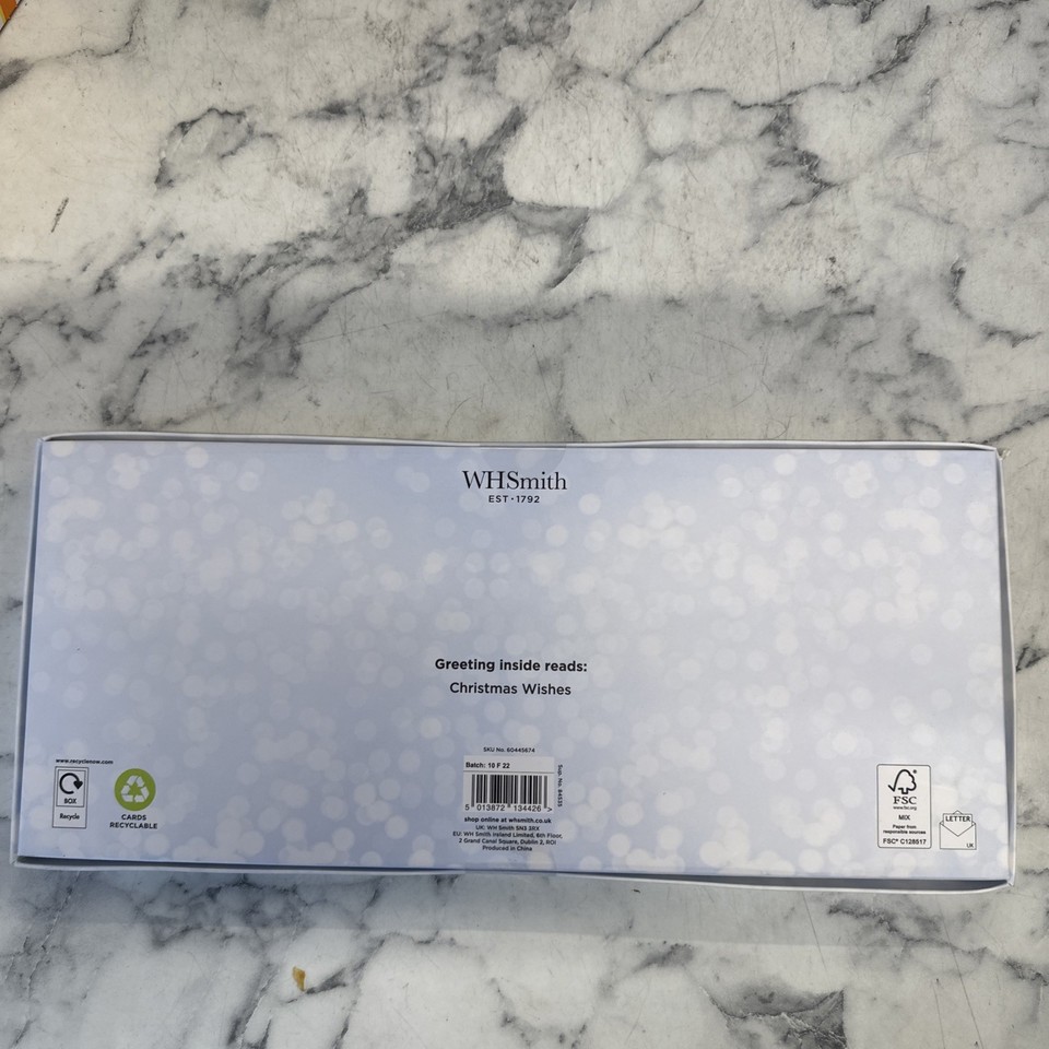 WHSmith Christmas Cards 15 cards per pack 1 Design | eBay UK