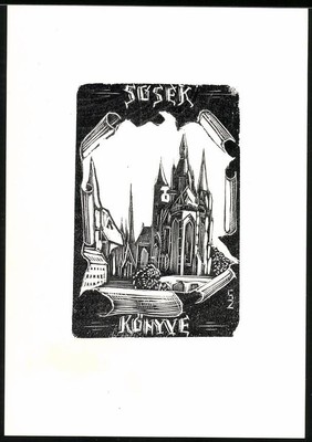 Exlibris Susek, Stadtansicht mit Kathedrale | eBay.de