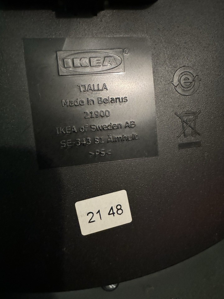 Ikea TJALLA 21900 Silver Home Wall Bedroom Office Display Analogue ...