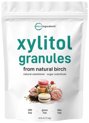 Pure Birch Xylitol Sweetener (Xylitol Sugar Crystal Powder), 6 Pounds ...