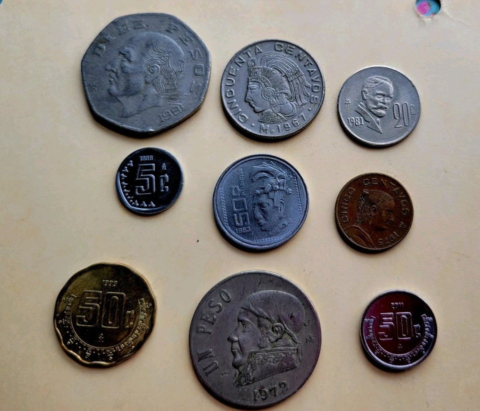 OLD MEXICAN COIN LOTs Coin -PRESENT Excellent Coins( Lot #1250) | eBay