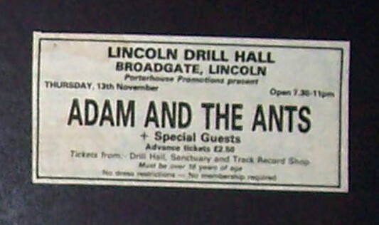 Adam And The Ants Kings of the Wild Frontier Tour 1980 Small Concert Ad ...