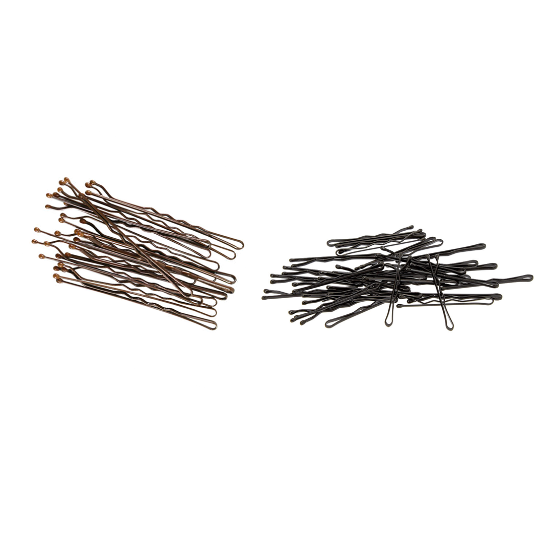 Unbranded Black Hair Bobby Pins For Women Kirby Pins Black Wavy Hair ...