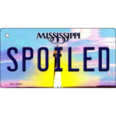 Spoiled Mississippi State License Plate Tag Key Chain KC-6591 | eBay
