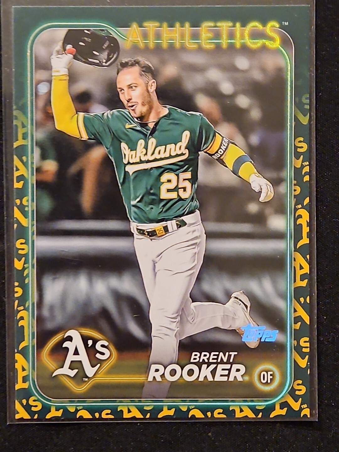 2024 Topps Series 1 Brent Rooker Team Variation Logo SP #186 Oakland A ...