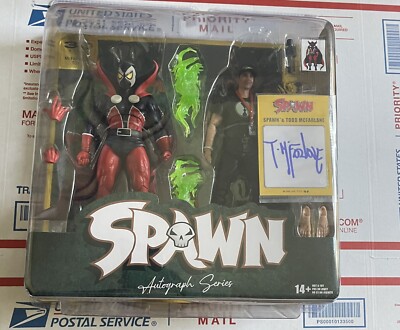 Spawn & Todd McFarlane AUTOGRAPHED Series GOLD LABEL 2-Pack 7" Figures ...
