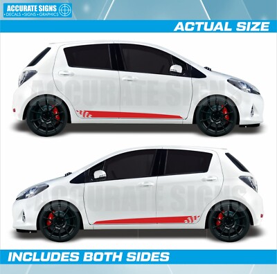 Stickers for Toyota YARIS side stripes Decals Vinyl Graphics | eBay