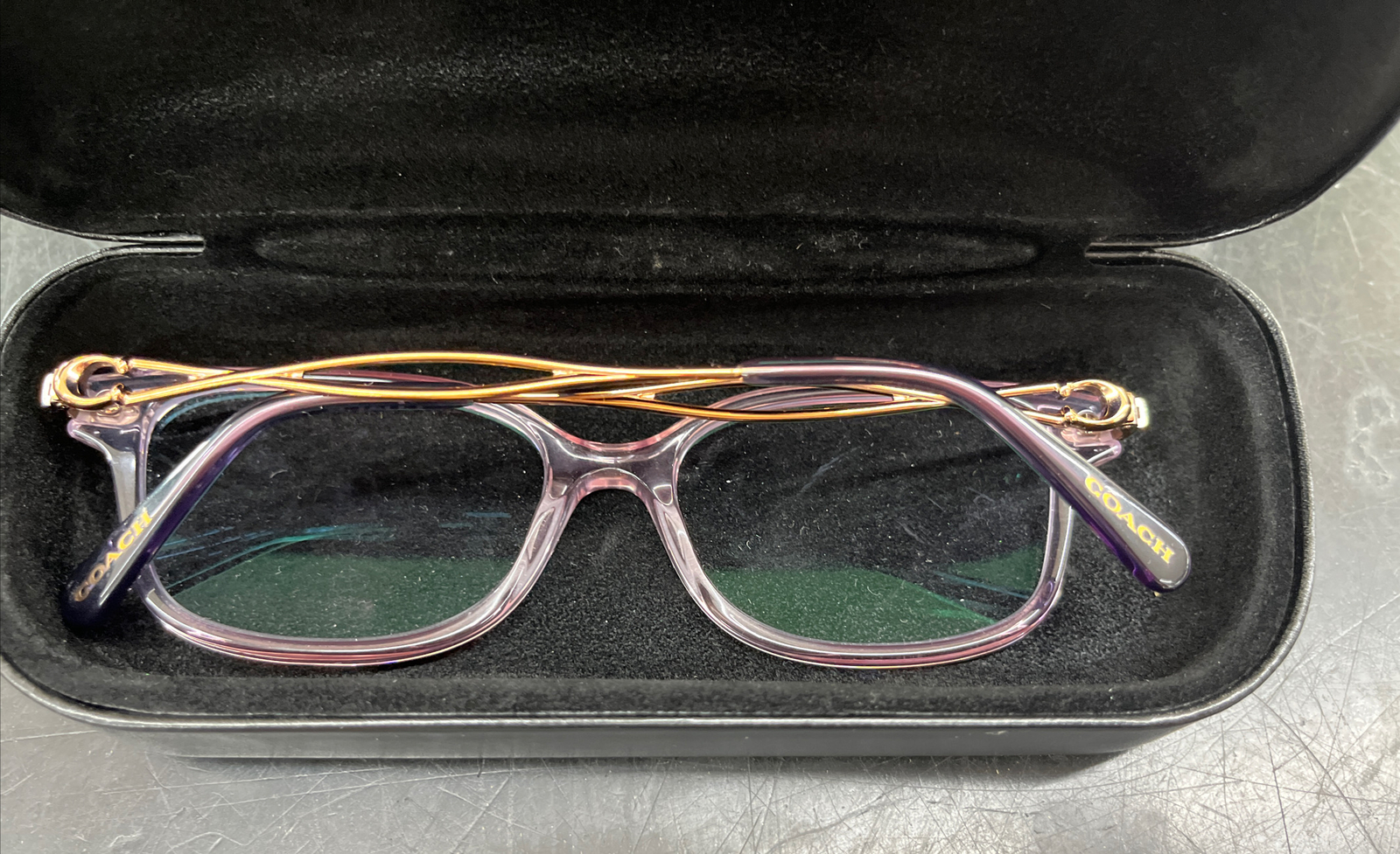 COACH NY - HC6172 5641 Gradient Crystal Violet Eyeglasses Frame 52-16 ...
