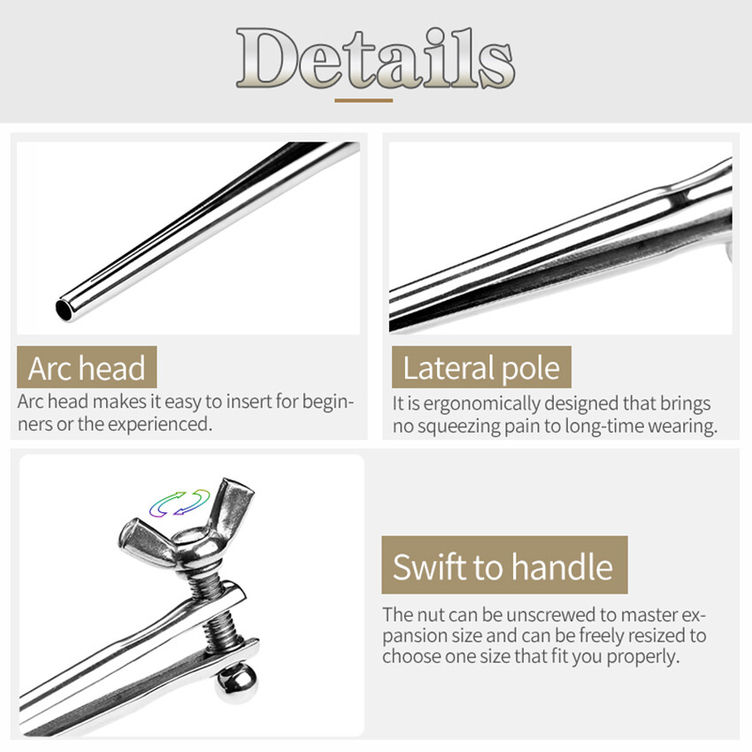 Male Stainless Steel Urethral Plug Sounding Penis Plug Rod Urethra ...