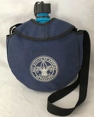 Vintage Boy Scouts Offical American Canteen Blue Carrying Case Logo | eBay