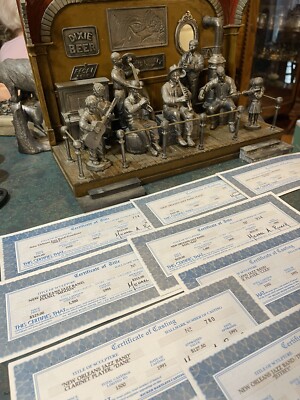 VERY RARE MICHAEL RICKER New Orleans Jazz Band PEWTER FIGURINE Set WOW ...