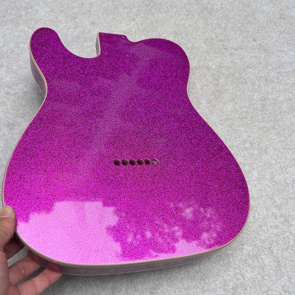 Guitar body Tele Thinline HS Semi hollow alder glisten purple 4.36 LBS ...