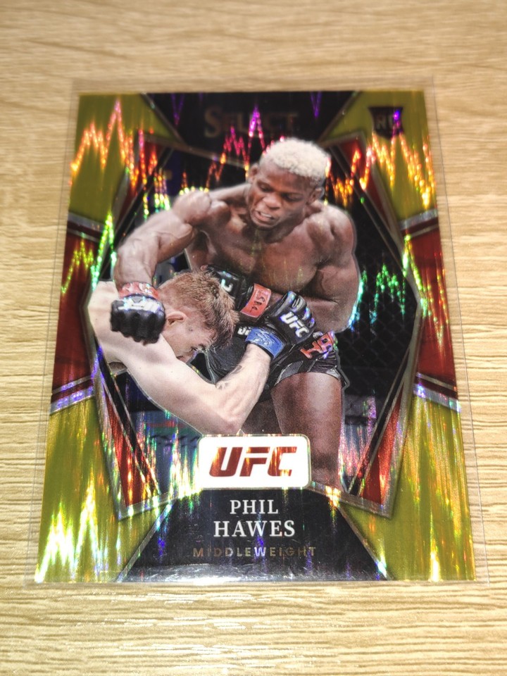 2022 Panini Select UFC Phil Hawes Premier Level Gold Flash Prizm Card ...