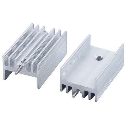 10pcs TO-220 Silver Aluminum Cooling Heat Sink Heatsink Transistor ...