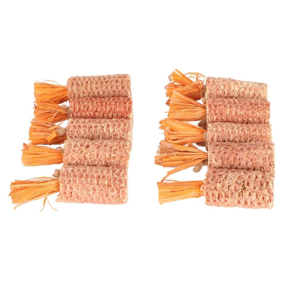 Orange (Small10Pcs Hamster Corn Cob Toy Carrot Shaped Teeth Grinding ...