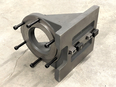 HAAS MILL TABLE ADAPTER 05-0224 90 DEG CAST IRON for 8" 3-JAW MANUAL ...