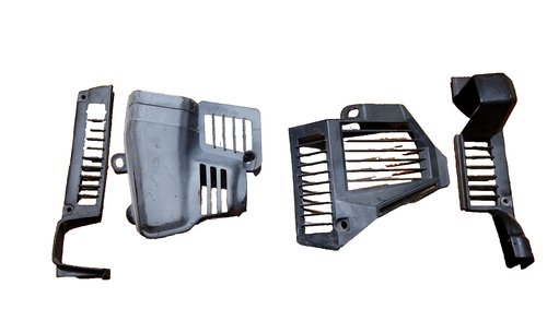 1985 Honda VF500 V30 Magna 4PC SET PLASTIC RADIATOR VENT TRIM COVER SET ...