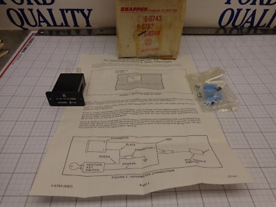 Snapper OEM NOS 60788 Hourmeter Hour Meter 7060788YP 7060788 Test and ...