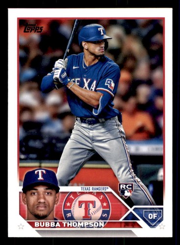 2023 Topps #597 Bubba Thompson Texas Rangers RC | eBay