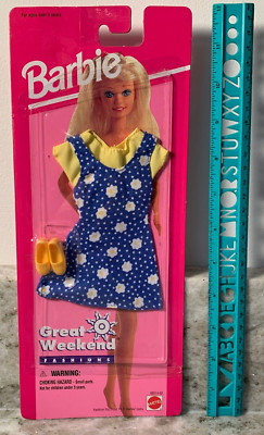 Vintage 1995 Barbie Great Weekend Fashions #68014-92 NOS | eBay