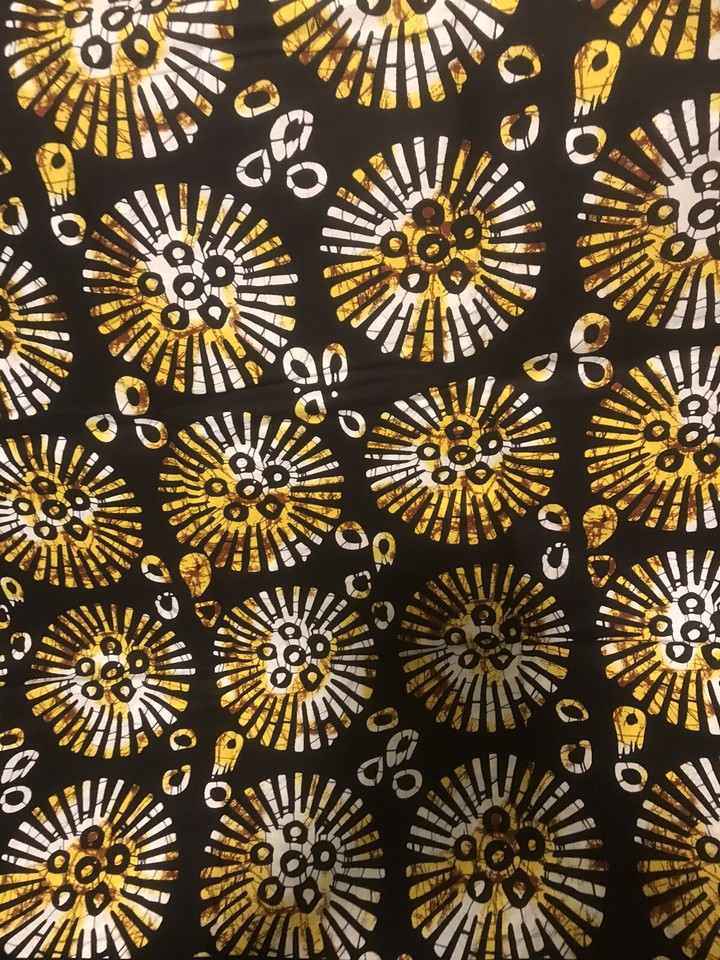Circular Design Ankara African Kitenge. 💯%Cotton Tribal Wax Print ...