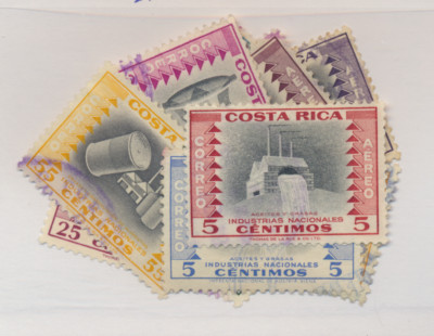 Costa Rica Stamps Scott #C227//C254, Used, 12 Stamps, 2 Are Mint Hinged ...