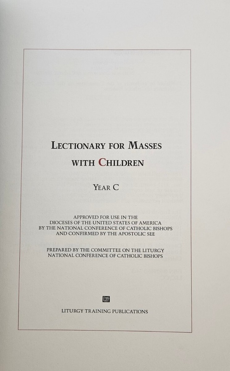 Year C Lectionary For Catholics