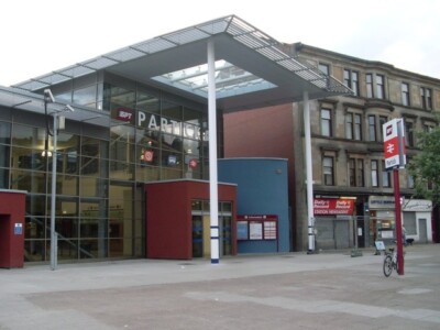 Photo 6x4 Partick Station entrance The recently completed new entrance ...