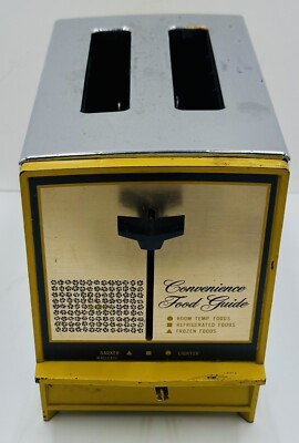Vintage Sears Kenmore Chrome and Yellow 2 Slice Toaster. Retro Cooking ...